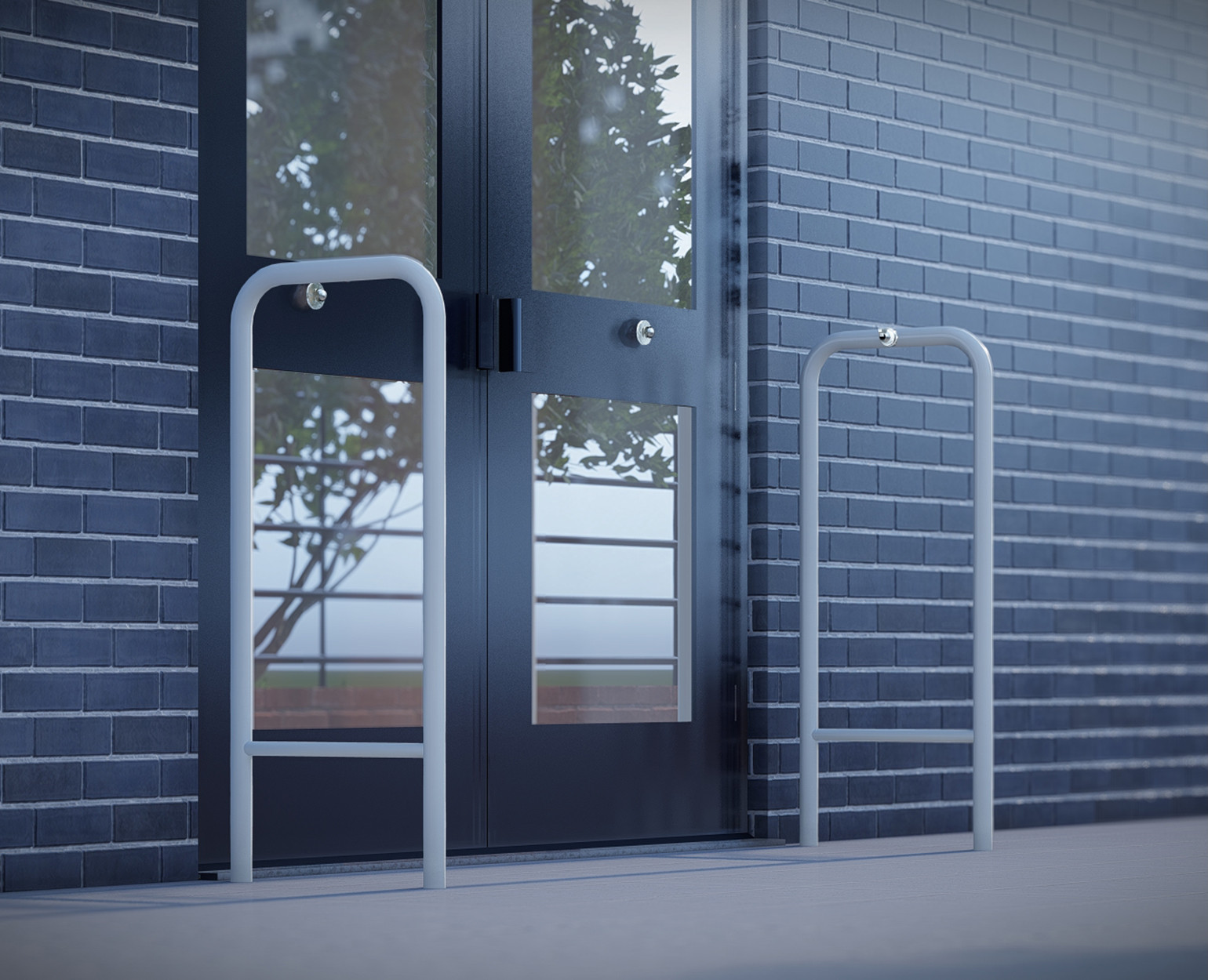 Door Barrier with Perforated Infill Panel (Standard Catch) | BOYCO