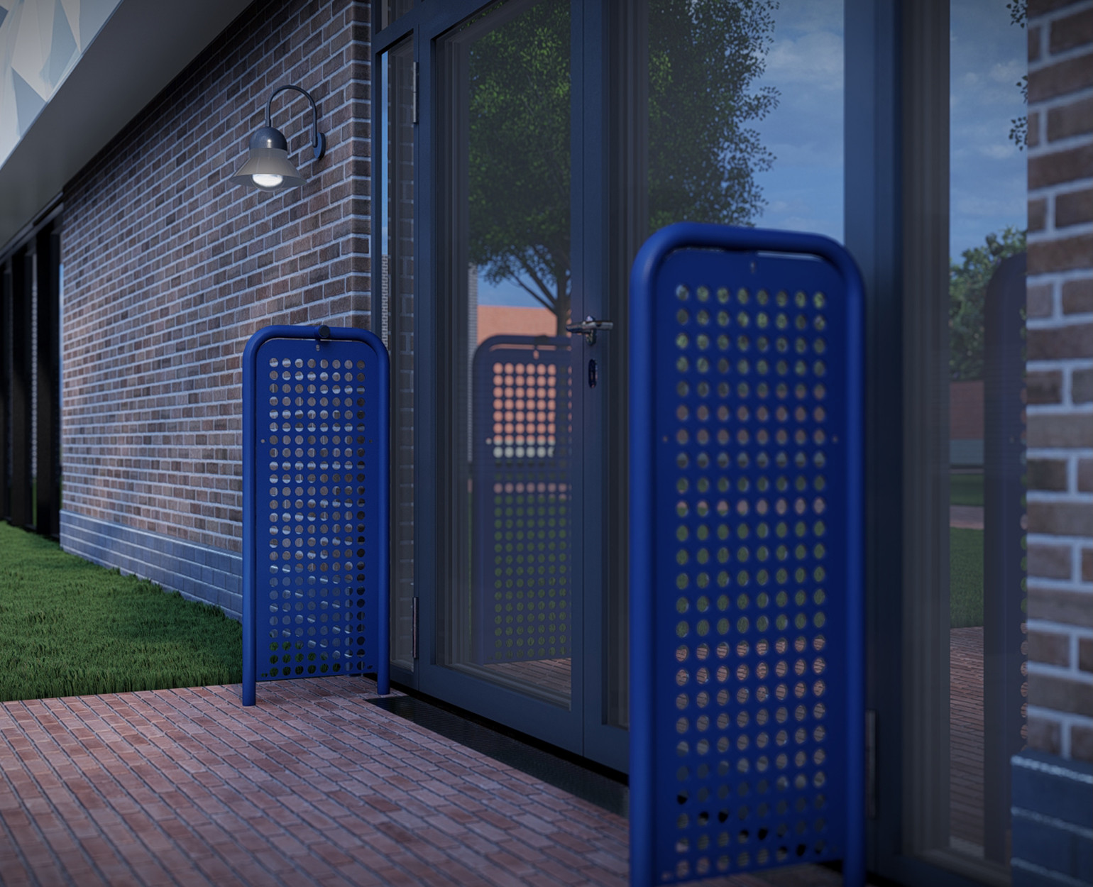 Door Restrainer with Perforated Panel and Buffer | BOYCO