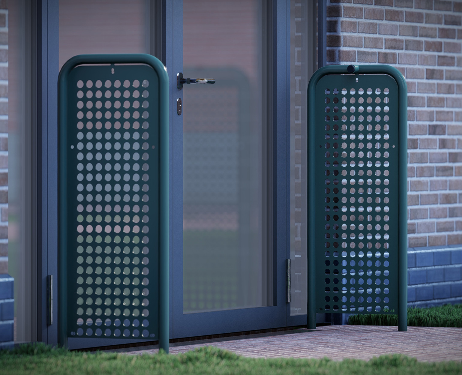 Door Restrainer with Perforated Panel and Buffer | BOYCO