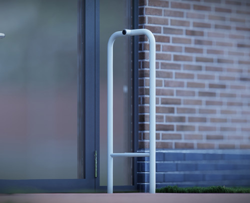 External Door Protection Barrier with Integrated Buffer | BOYCO