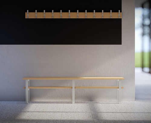 Freestanding Bench Unit with Peg Rail & Shoe Tray (325 Width) | BOYCO