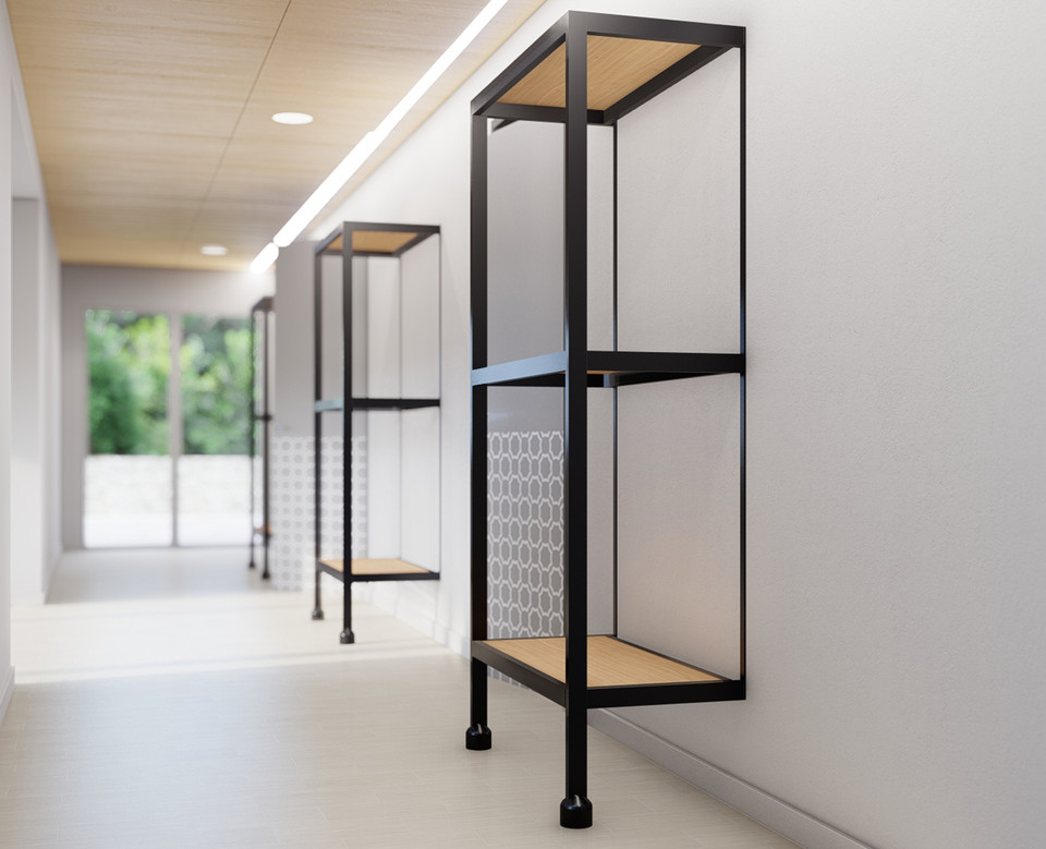 5 Tier Wall Fixed Heavy Duty Racking System (1000 Long) | BOYCO