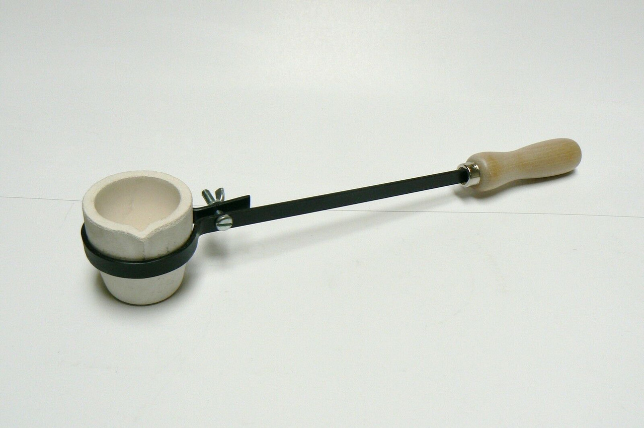 Melting Crucible with Handle 18 oz. Cup Type Crucible and Holder Melt ...