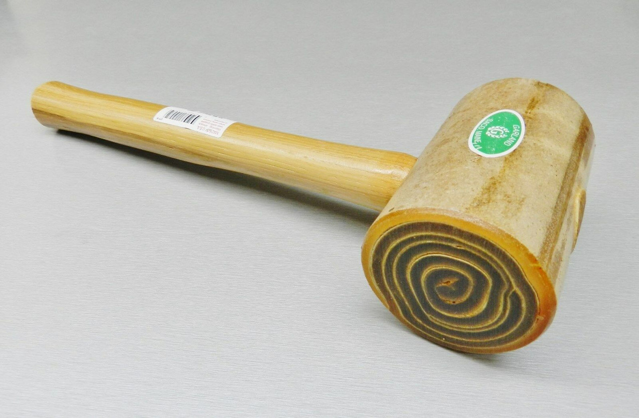 Rawhide Mallet Garland #5 Leather Work Assembly Hammer Large 2-3/4" Face