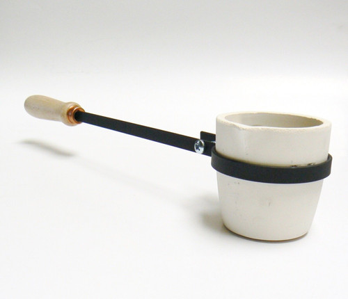 Melting Crucible with Handle 40oz Cup Type Crucible & Holder Melt Gold ...