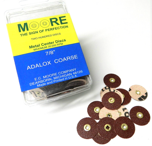 E.C. Moore's Adalox Coarse 7/8" Sanding Disc Snap On Aluminum Oxide ...