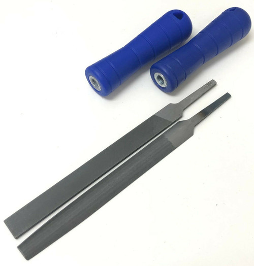 File Set with Unbreakable Plastic Handle Flat & Half Round Hand Files