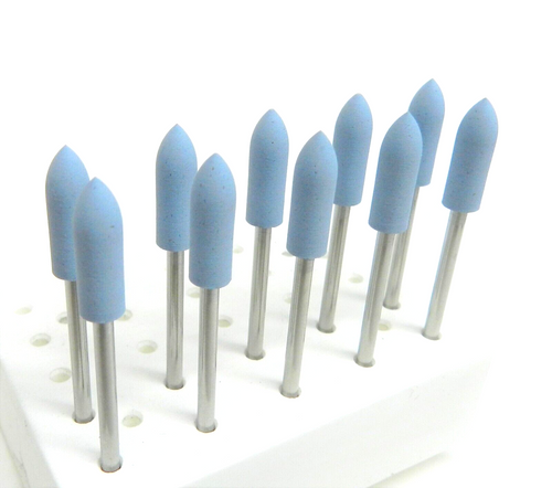 EVE Blue Fine Silicone 16 x 5.2mm Bullet Point Mounted Polisher Germany ...