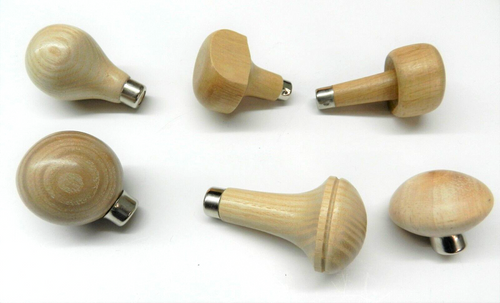 6 Pcs Graver Handles Assortment 6 Shapes Wooden Holder Setters ...