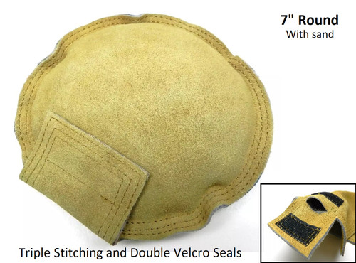 7" Sandbag Round Leather Sand Bag for Jewelers Bench Pad Forming ...
