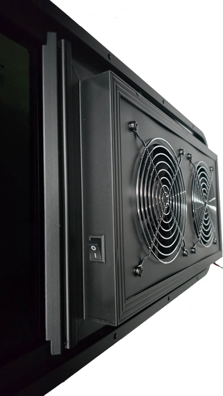 VWD VW3310RF Half-Slider Van Passenger Bunk Window with Dual Fans (OD ...