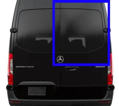 VWD Fixed Glass Window - Sprinter Van - Passenger Side Rear Cargo Door