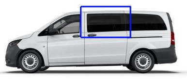 VWD Fixed Glass Window - Metris Van - Driver Side Forward;Driver Side ...