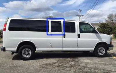 AM Auto Fixed Glass Window - Express, Savana Van - Passenger Side Cargo ...