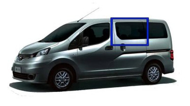AM Auto Fixed Glass Window - Nissan NV200 Van - Driver Side Sliding Door