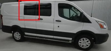 AM Auto Fixed Glass Window - Transit Van - Passenger Side Cargo Door