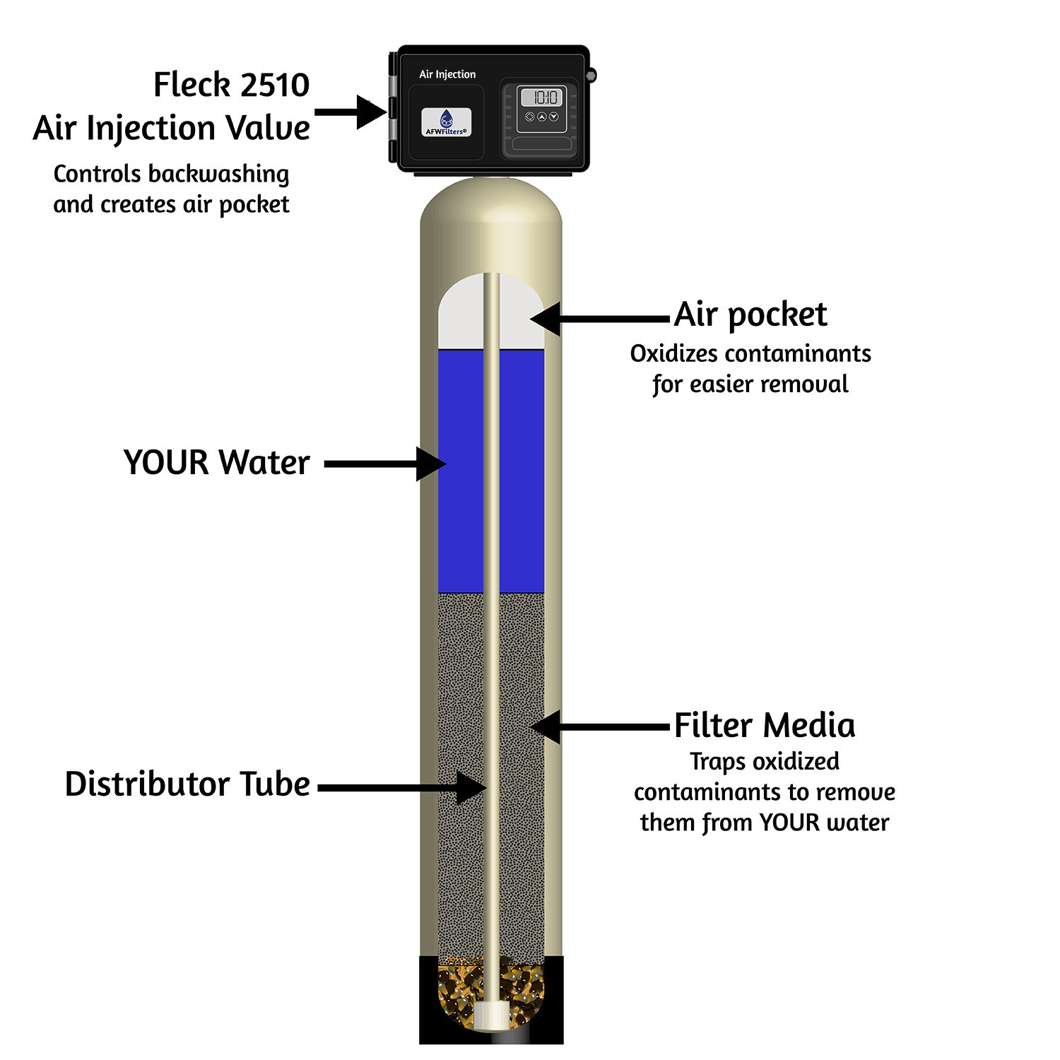 Air Injection Platinum 10 Iron Sulfur Filter