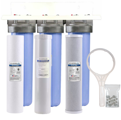 20" 3-Stage Big Blue Whole House Filter w/ KDF55