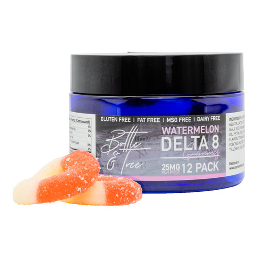Bottle & Tree Delta-8 THC Gummies - Watermelon Rings 300mg