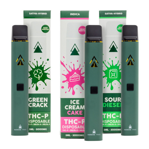 THCP Disposable Vape Products | High Potency - 3000mg
