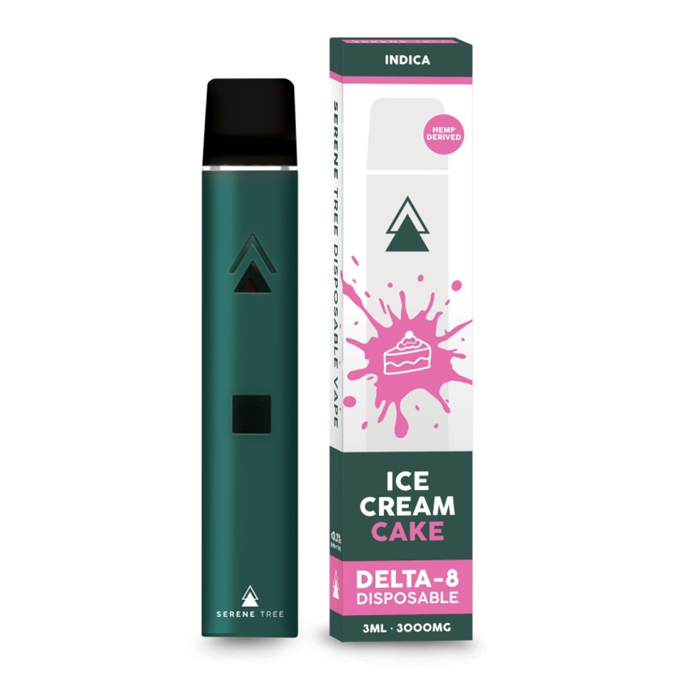 Serene Tree Delta 8 Thc Disposable Vape Ice Cream Cake 3000mg