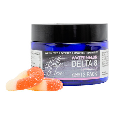 Bottle & Tree Delta-8 THC Gummies - Watermelon Rings 300mg