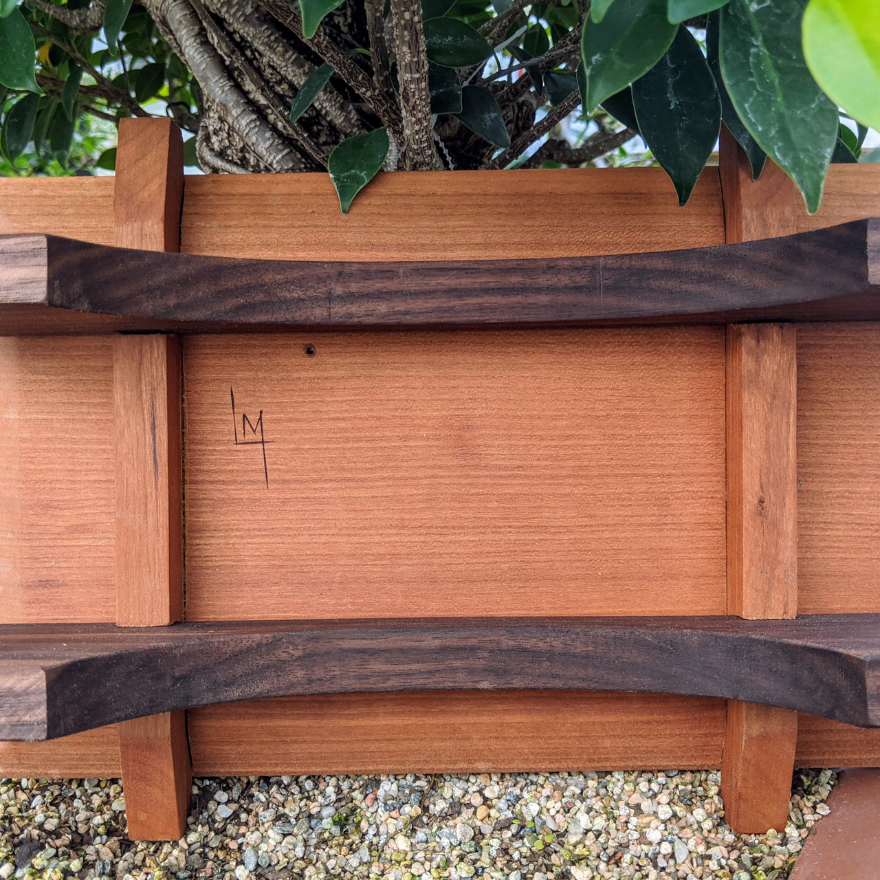 12" Black Walnut Bonsai Table Stand: BTT045 at NEBonsai.com