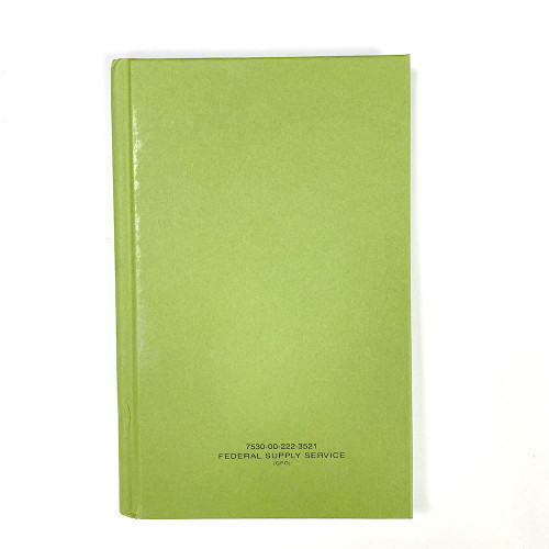 Green Log Book (NSN 7530-00-222-3521) - Wise Men Company