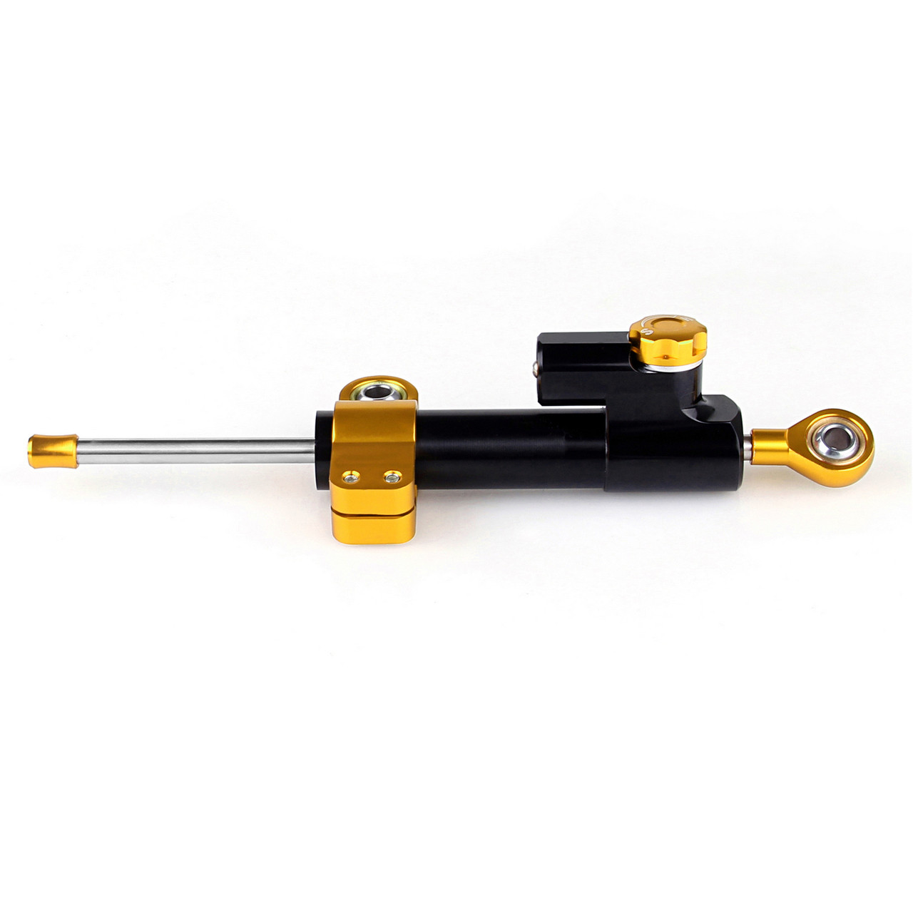 Universal Steering Damper Stabilizer Adjustable (Universal Fit) Black ...