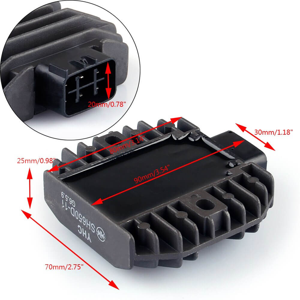Regulator Voltage Rectifier Yamaha R6 XVS VStar TMax XVZ VP WR Rhino ...