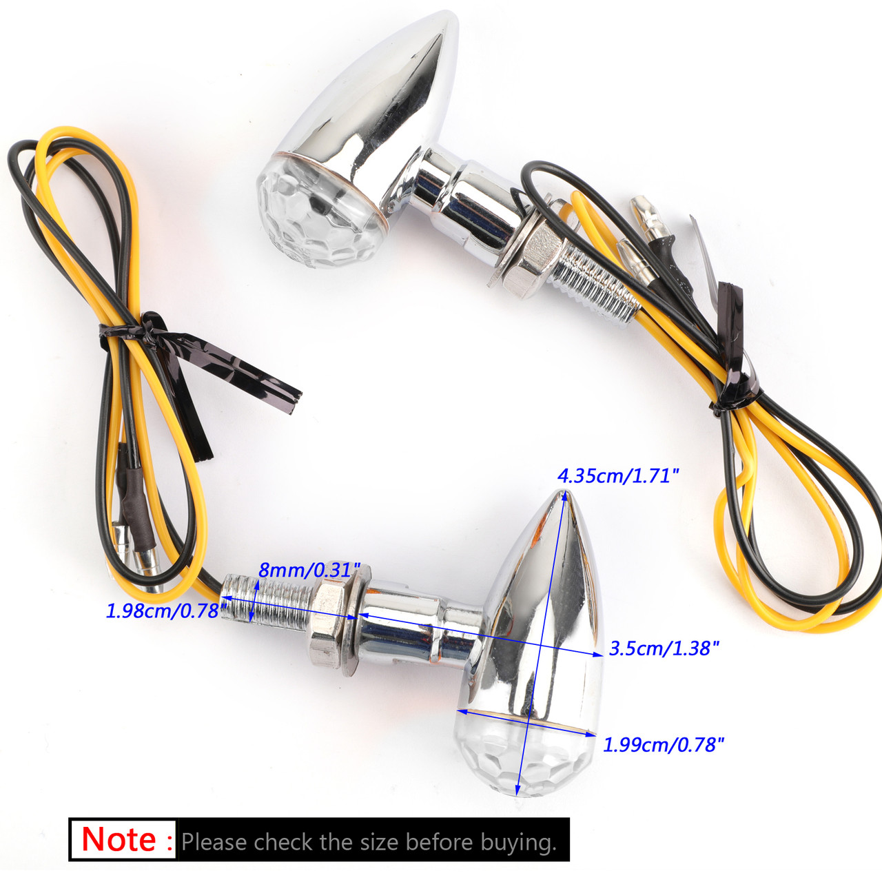 LED Micro Mini Small Indicators Turn Signals Universal 6mm Mount ...