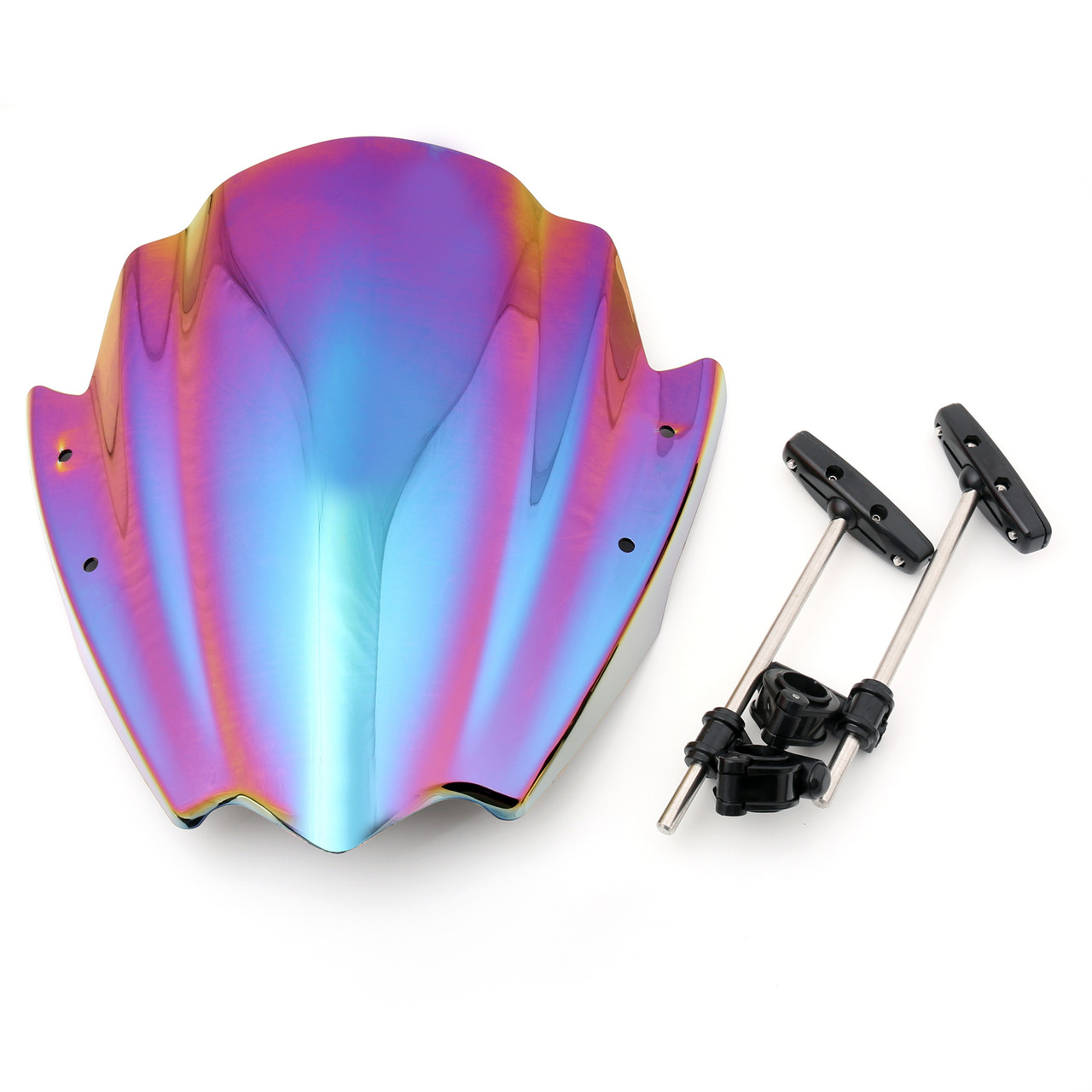 Universal 7/8" 1" Handle Bar Motorcycle Handlebar Mount Windshield ...