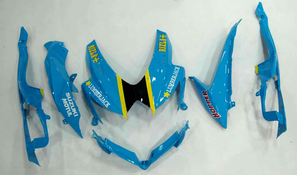 2008-2009-2010 Suzuki GSXR 600 750 Blue Yellow Rizla Racing Amotopart ...