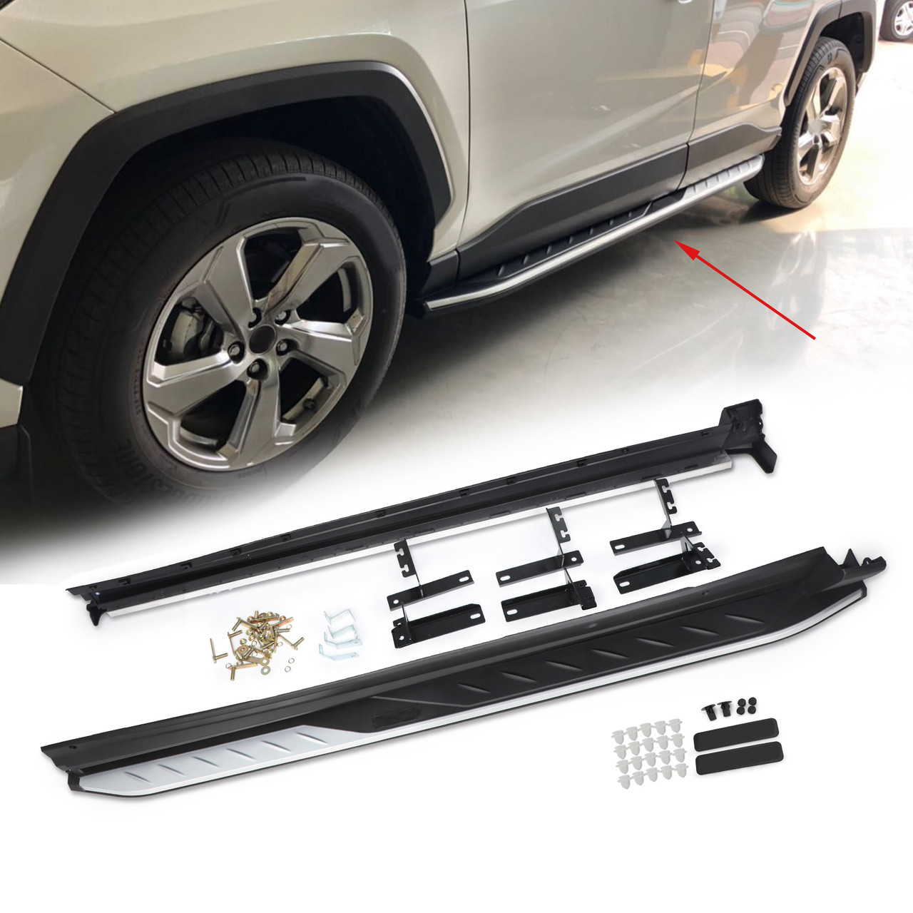Running Boards for RAV4 2019-2020 Toyota Side Foot Step Generic ...