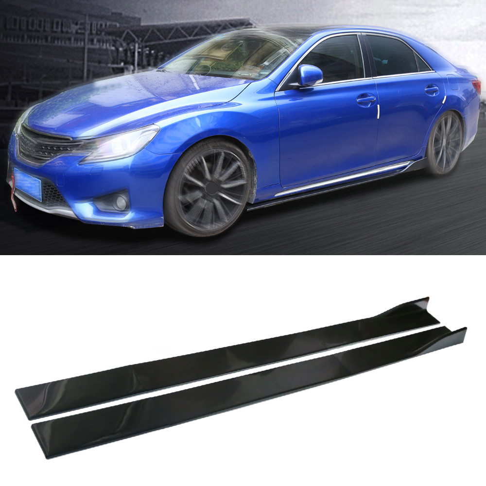 86.6" Universal Side Skirt Extensions Rocker Panel Splitters Lip ...