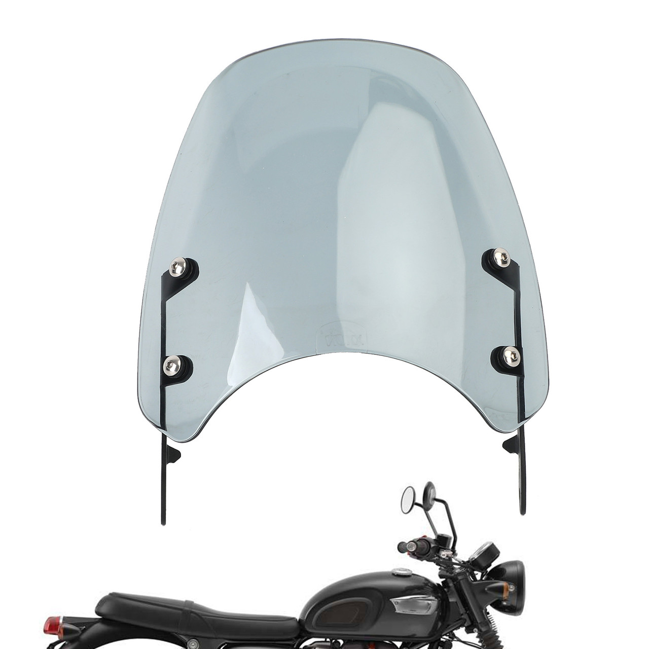 Windshield For Triumph Bonneville T100 T120 Thruxton 900 GRAY Generic ...