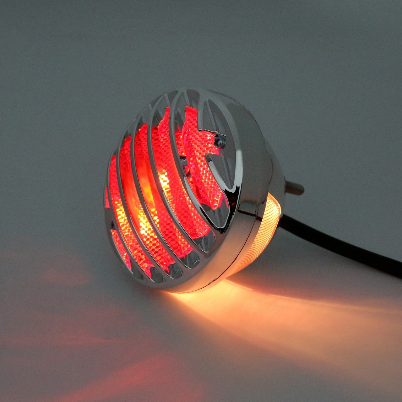 Grill Tail Light Universal Fit Custom Chopper Hot Rod Harley Davidson ...