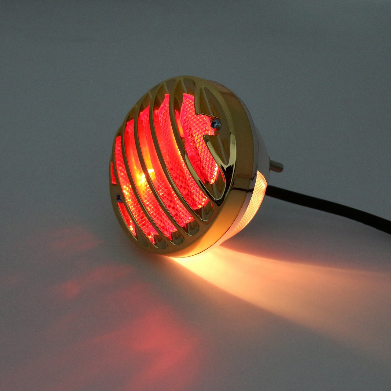 Grill Tail Light Universal Fit Custom Chopper Hot Rod Harley Davidson ...