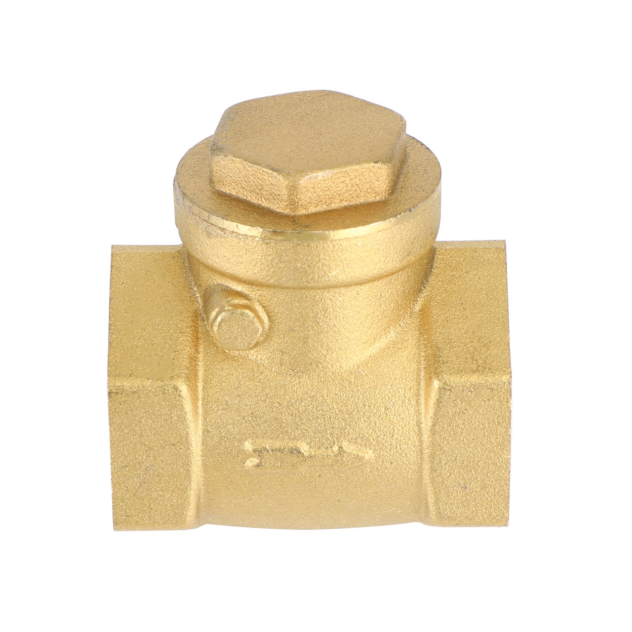 1" NPT Brass Water Oil Gas Swing Check Valve Threaded Plumbing Fitting ...