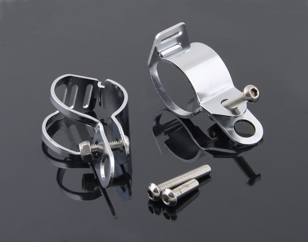 Adjustable Turn Signal Relocation Fork Clamps 33/39/41/45mm Universal ...