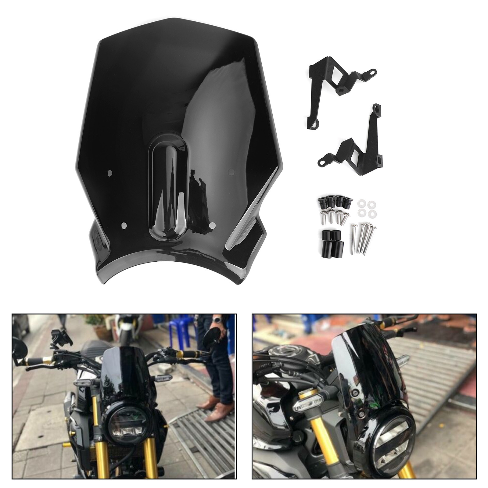 ABS Plastic Windshield Windscreen for Honda CB125R CB300R 2018-2019 ...