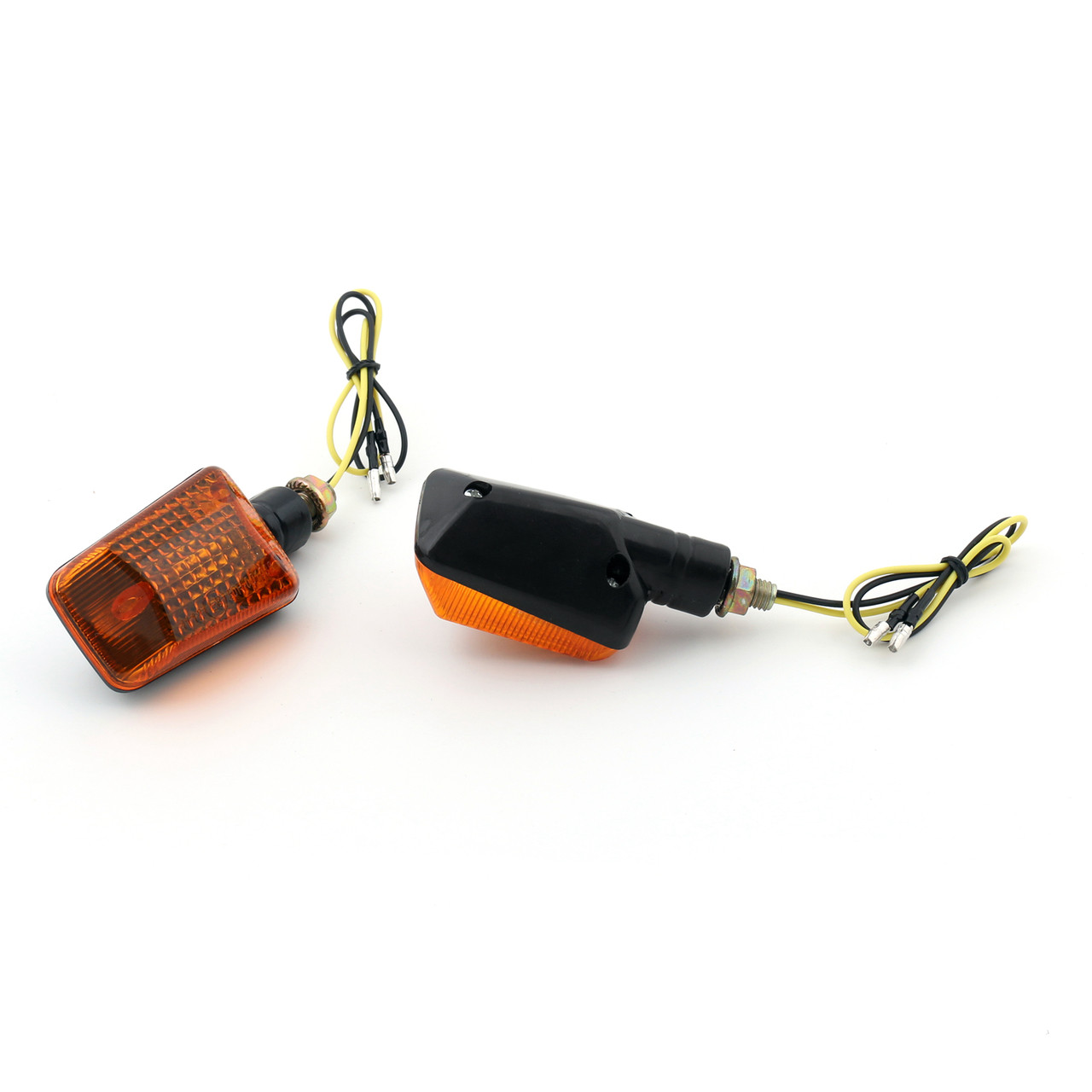 Short Stalk Indicator Turn Signal Light Blinkers Universal Fit, Amber ...