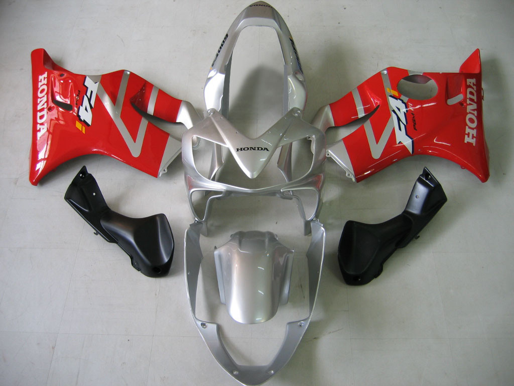 2004-2007 Honda CBR 600 F4i Amotopart Fairings White & Silver F4i ...