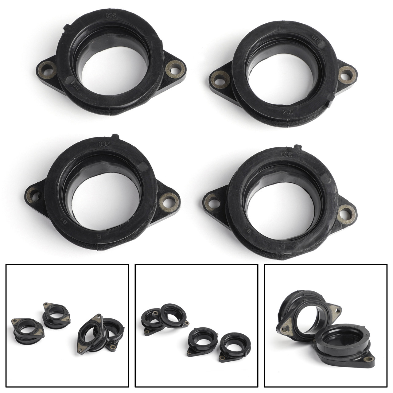 Rubber Throttle Body Intake Manifold Boot For Yamaha YZF R1 R1 2009 ...