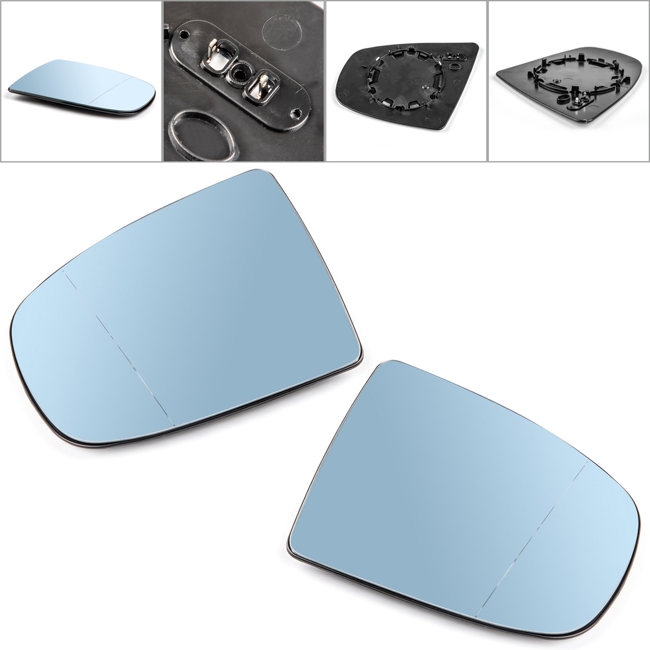 Glass Heated Wing Side Mirror For BMW X5 X6 E70 E71 E72 2008-2014 Pair ...