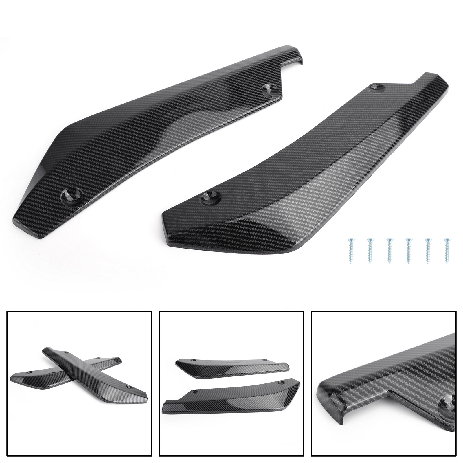 86.6" Universal Side Skirt Extensions Rocker Panel Splitters Lip ...