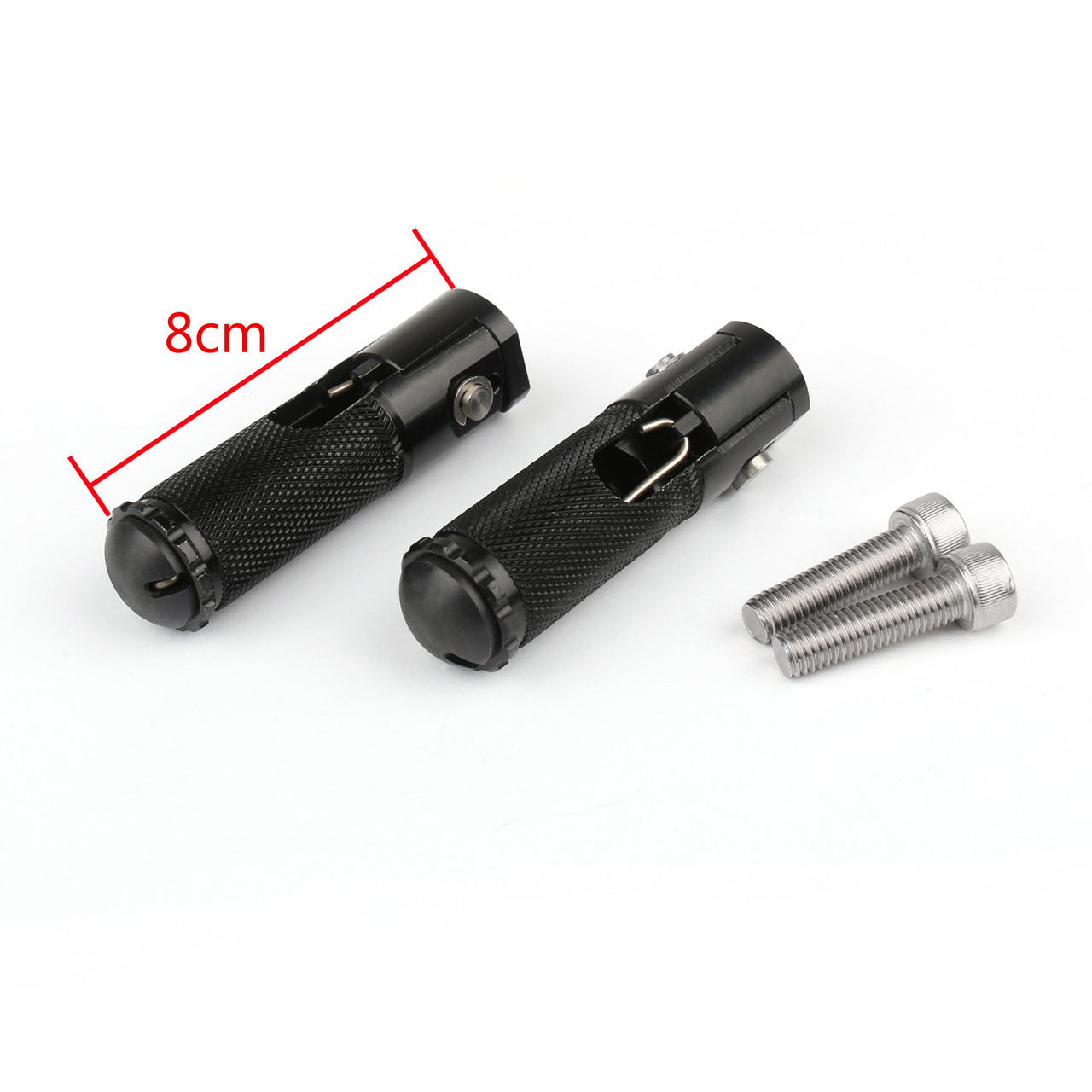 CNC Folding Foot Pegs Footpeg Rear Set Rest Racing Universal Motorcycle ...