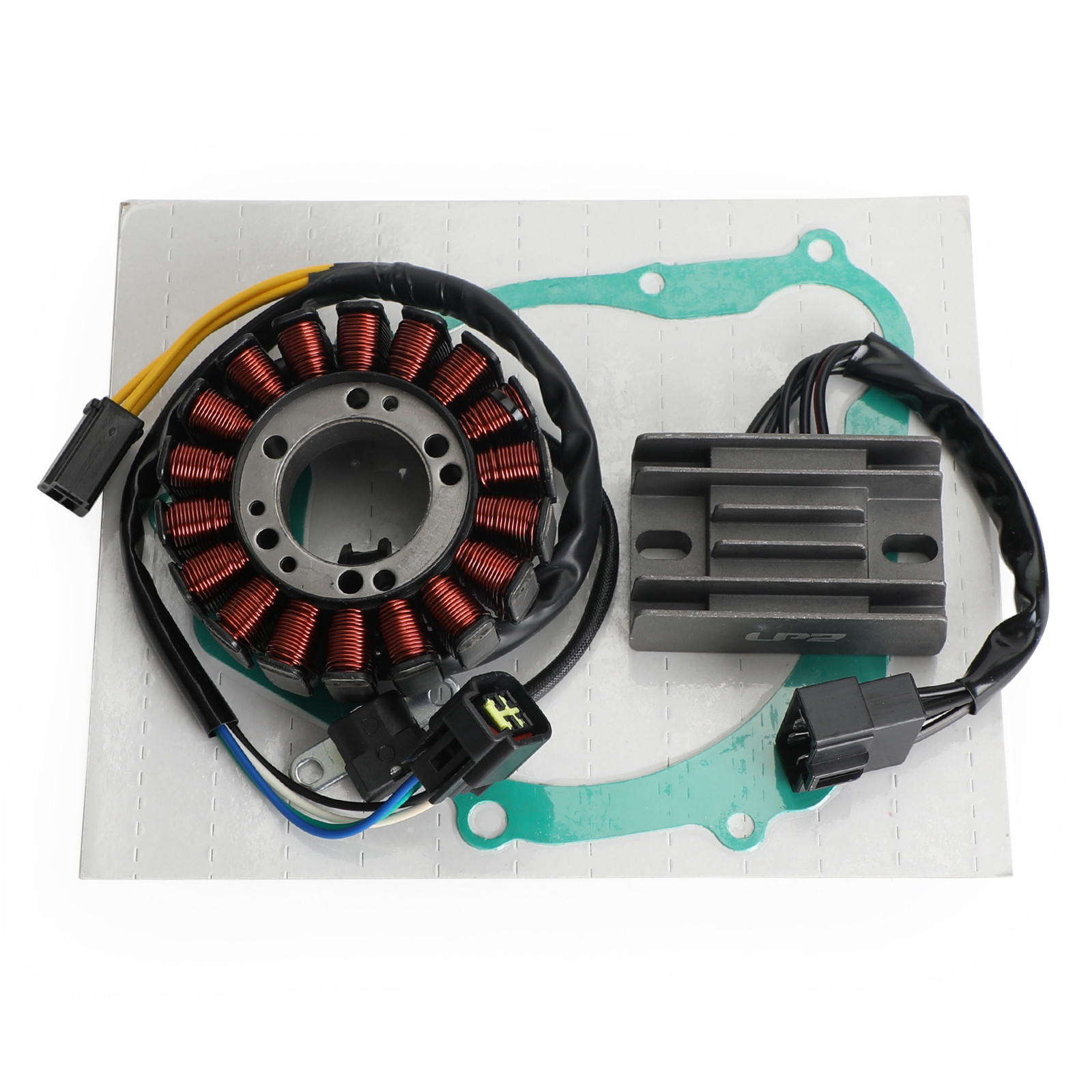 Magneto Stator+Voltage Rectifier+Gasket For Suzuki DR-Z400SM DRZ 400 ...