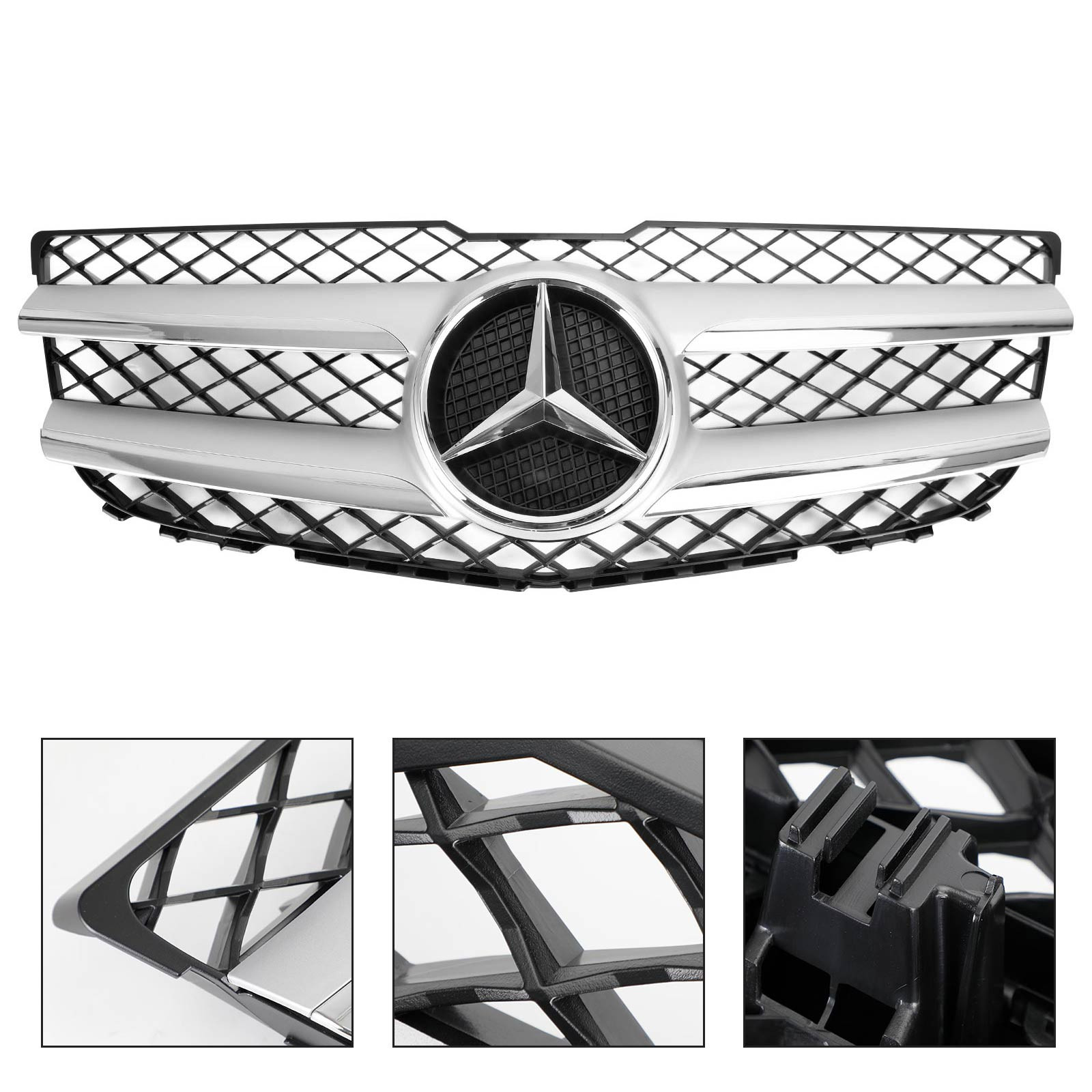 Front Hood Bumper Grill Grille 2048802983 Fit Mercedes-Benz GLK250 ...