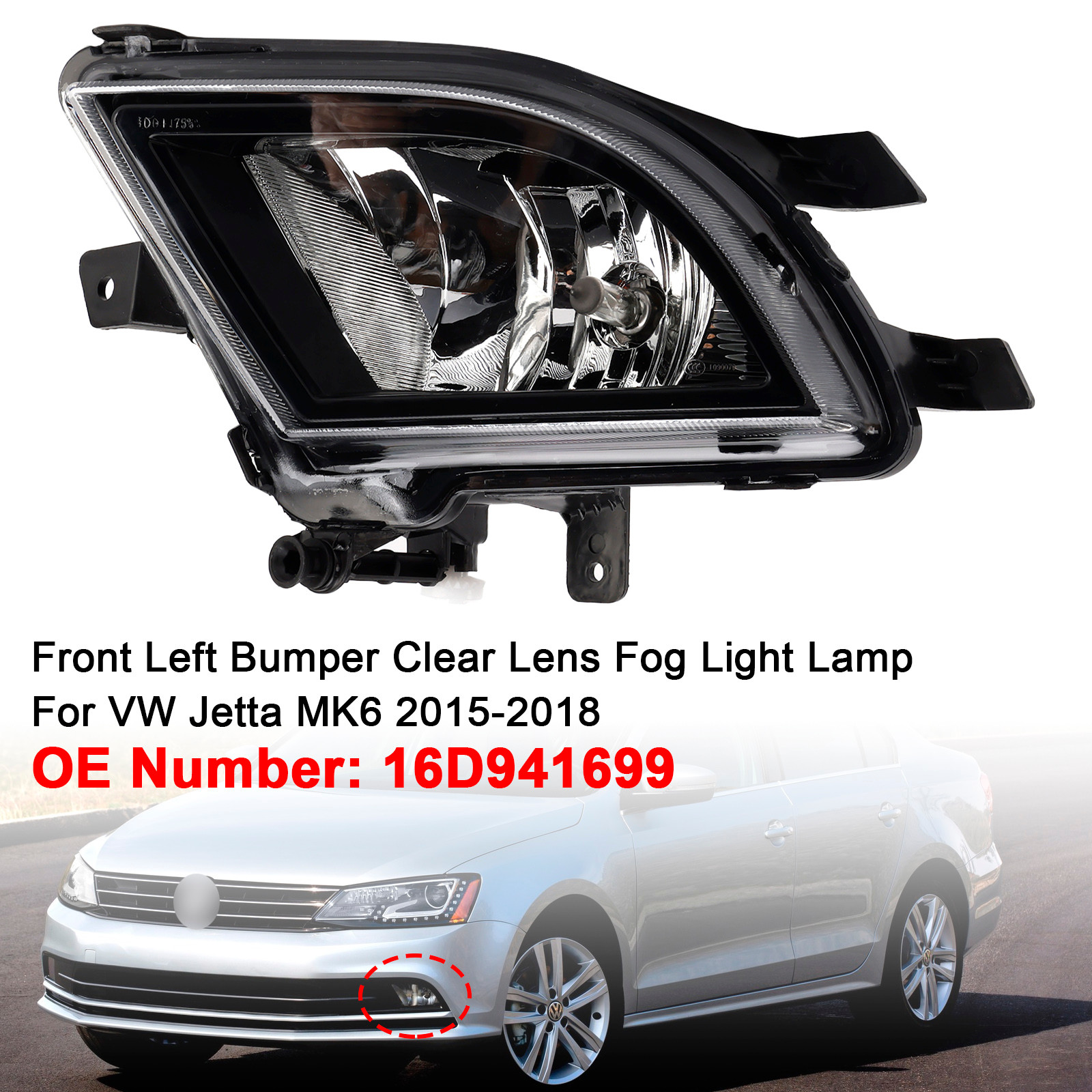 Front Bumper Fog Lights Plastic Lens Kit for BMW E30 3-Series Sedan (85 ...